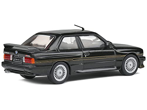 1989 E30 M3 Alpina B6 3.5S Diamond Black Metallic 1/43 Diecast Model Car by Solido S4312002