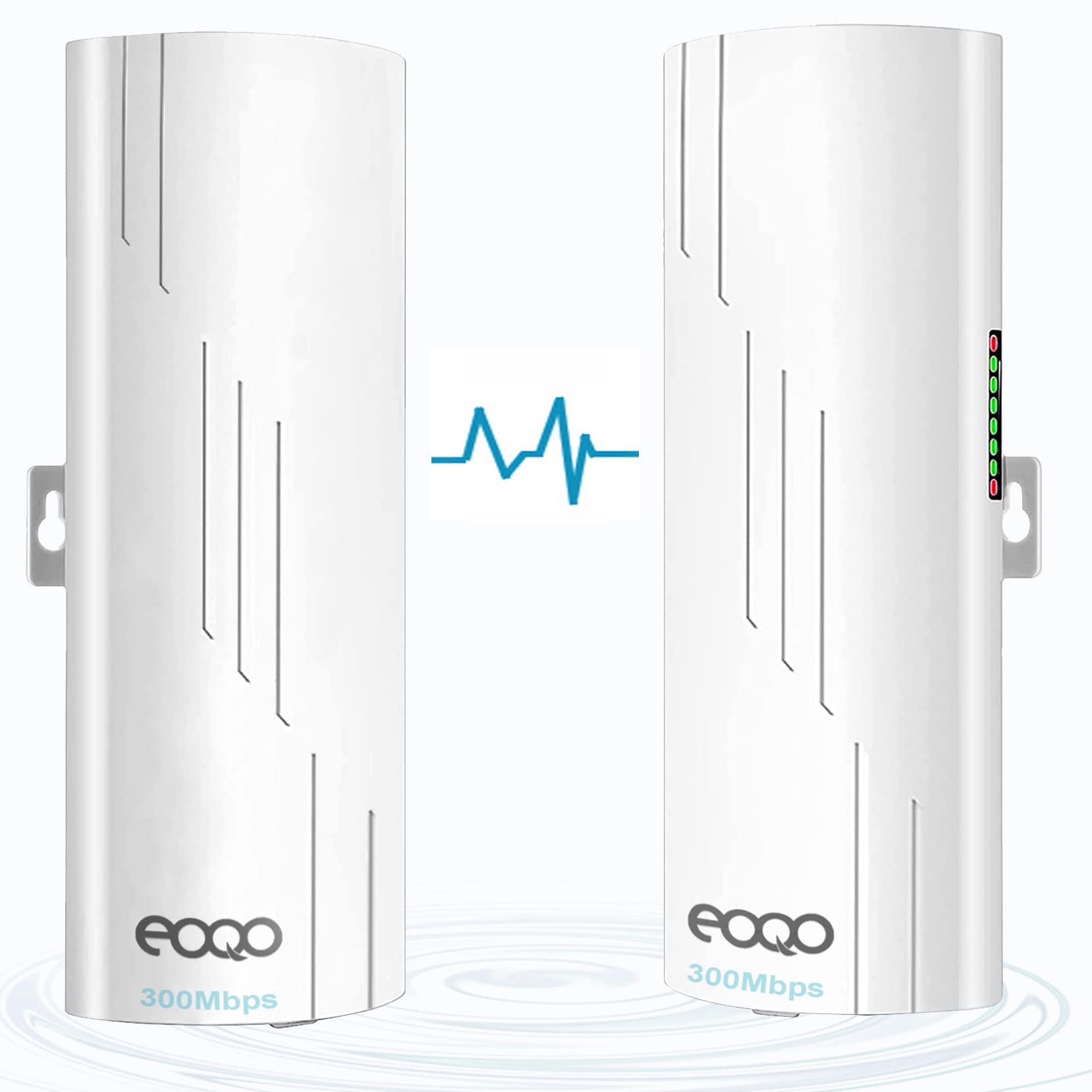 Wireless Bridge Point to Point Outdoor for Starlink Satellite Internet Extension, 5.8GHz 100Mbps Starlink WiFi Extender,Outdoor Access Point, 3KM Ethernet Bridge with 2 RJ45 LAN Port 2-Pack