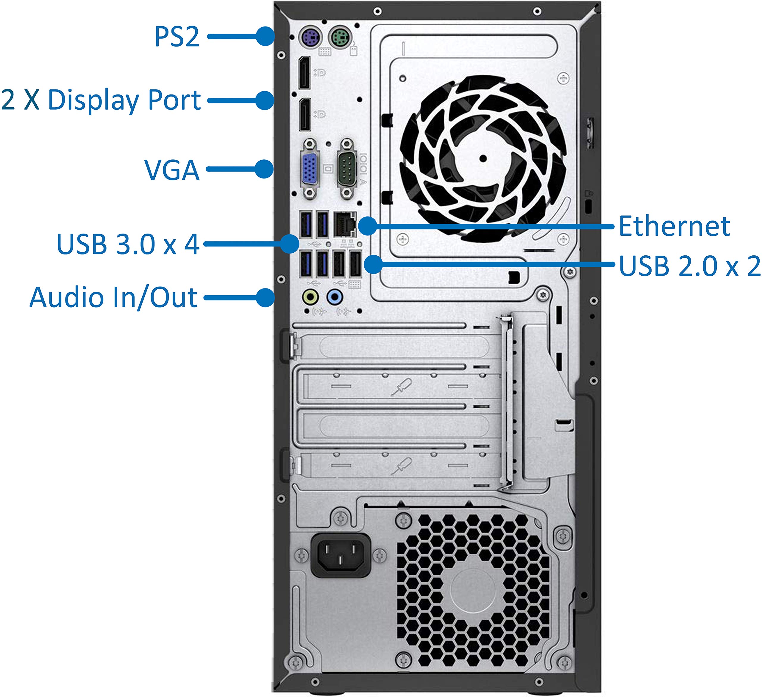 HP 600 G2 ProDesk Mini-Tower PC, Intel Quad-Core i7-6700 Upto 4.0GHz, 32GB RAM, 2TB SSD, AMD R7 240 2GB HD Graphics 4K, AC Wi-Fi, Bluetooth, HDMI, DisplayPort, Windows 10 Pro (Renewed)