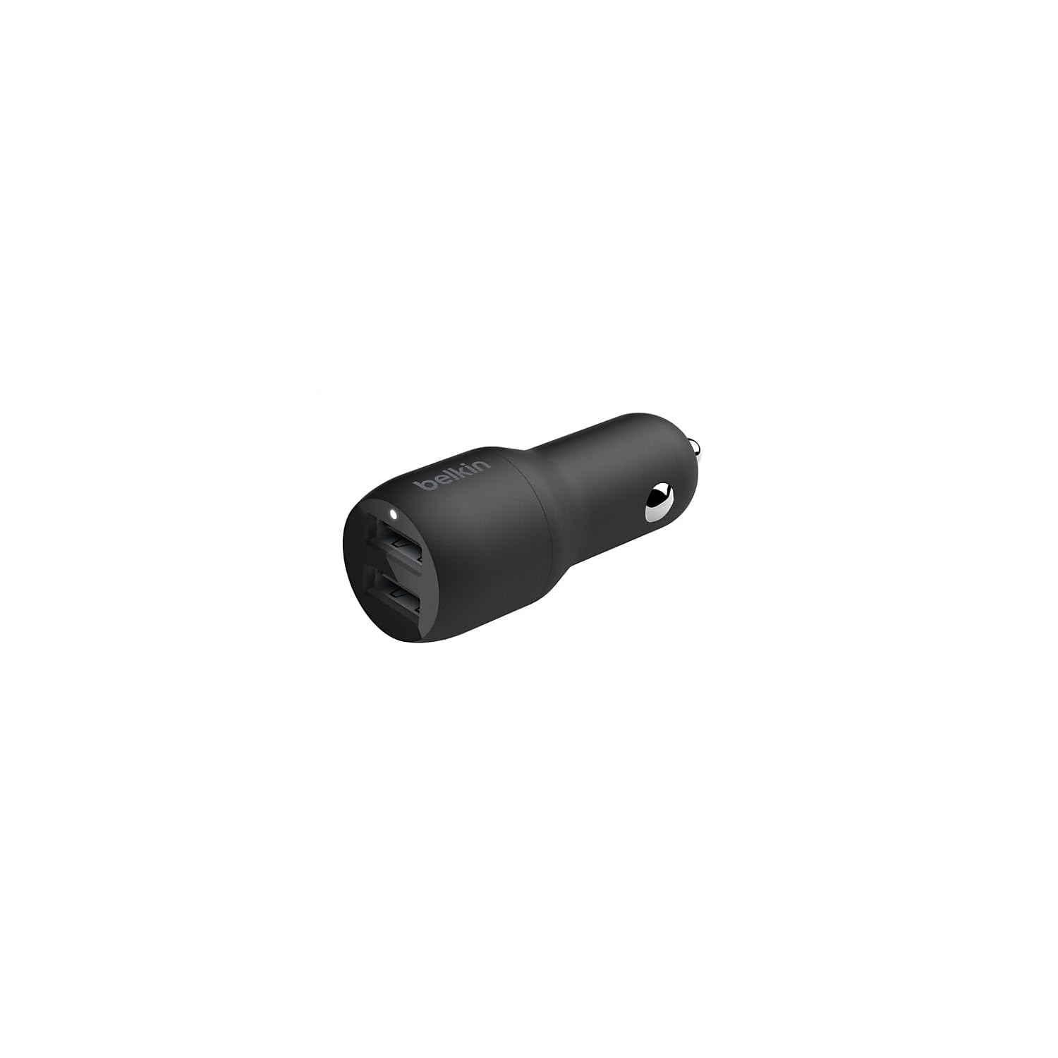 Belkin 24 Watt Dual USB Car Charger - 2 12W USB A Ports with Fast Charging for Apple iPhone 14, 14 Pro, 14 Pro Max, iPhone 13, 13 Pro, 13 Pro Max, Samsung Galaxy, AirPods & More - USB-C Charger
