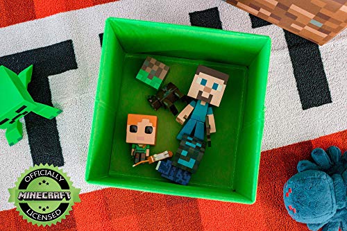 Minecraft Creeper Storage Cube Organizer Storage Cube | Creeper from Cubbies Storage Cubes | Organization Cubes | 10-Inch Square Bin