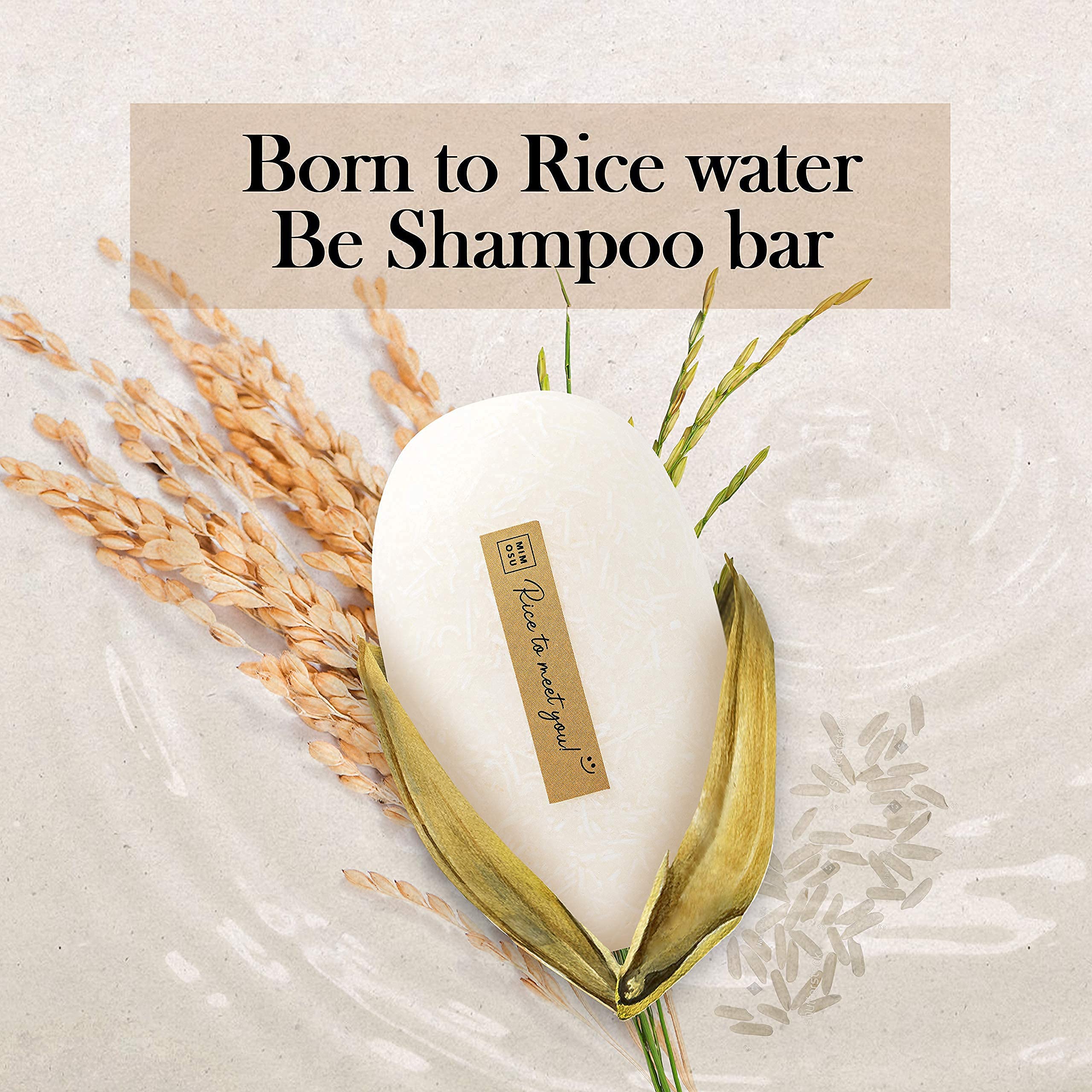 mimosu Rice Water for Hair Growth Shampoo and Conditioner, 2 in 1 Fermented Rice Water Cleansing Shampoo Bar & Conditioning DIY Kit, Curly Girl Method, Self Care Products