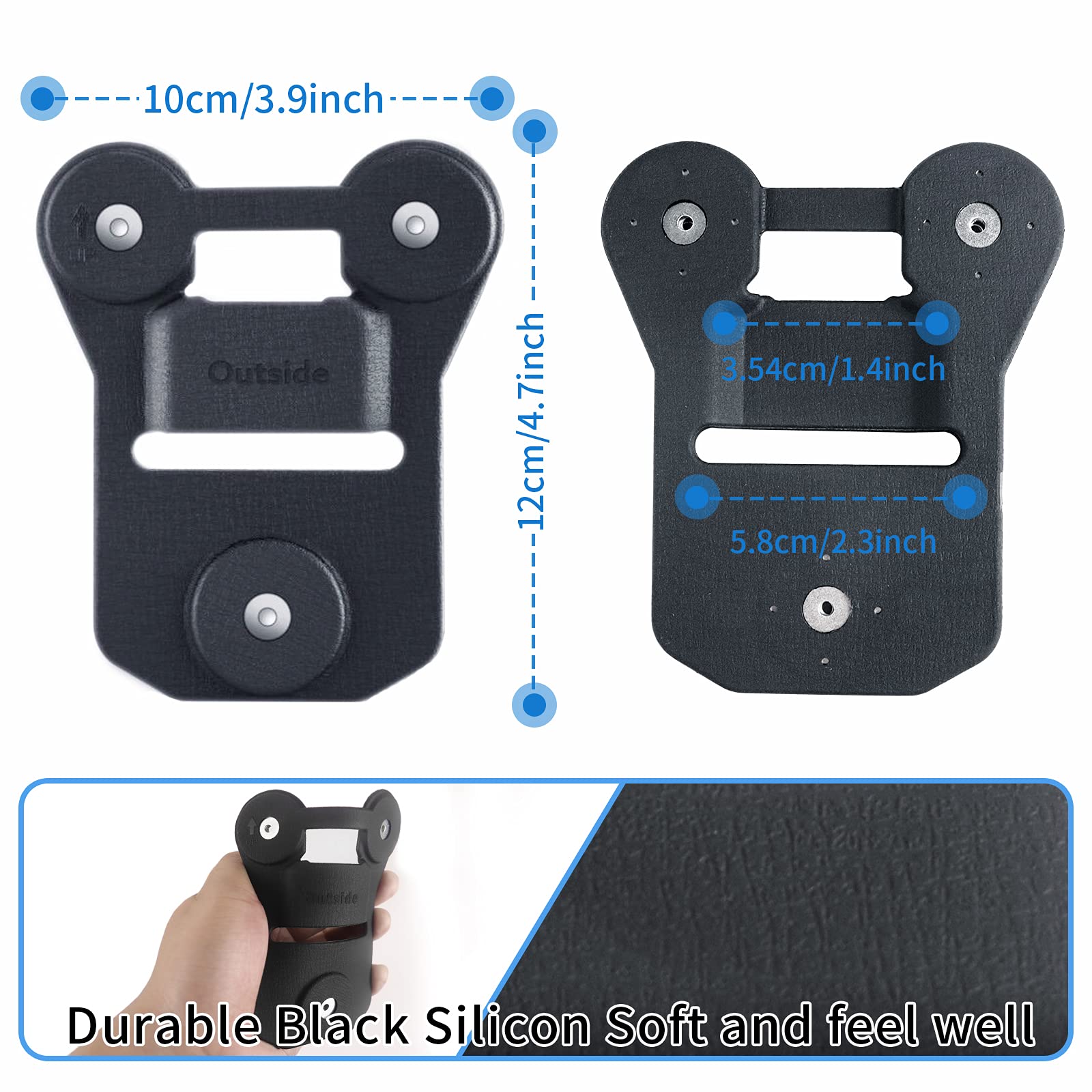 YIJIAOYUN Body Camera Magnetic Mount, Universal Strong Suction Magnet Mount Holder, Stick to Clothes for All Brand Body Cams with Wearable Clips