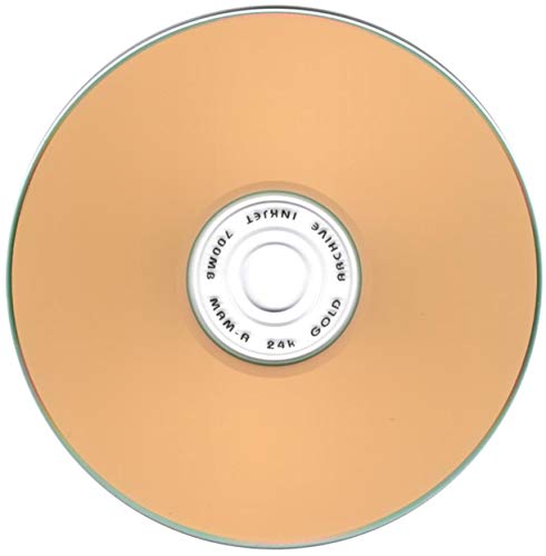 52X 80-Min MAM-A (Mitsui) Gold Inkjet PrintableGold CD-R's 50-Pak in Shrinkwrap (MITSUI41734)