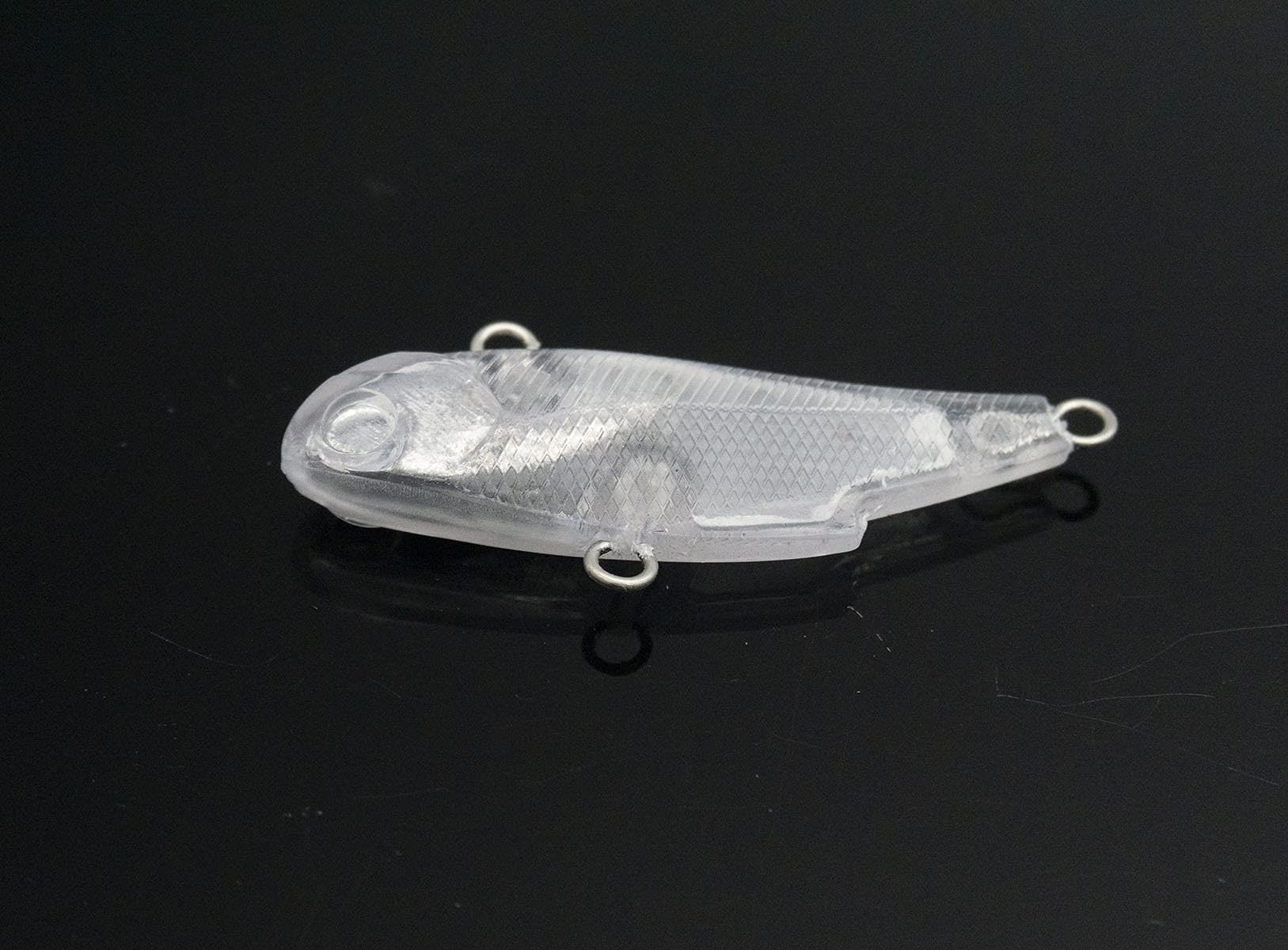 10PCS Unpainted VIB Lipless Sinking Fishing Pencil Lures 48mm 6g ABS Hard crankbait Outdoor Sports 8382# Free Eye