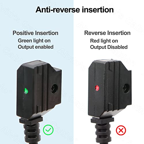 Alvin's Cables Micro USB to D Tap AlvinTap Protective DTap Motor Power Cable for Tilta Nucleus Nano