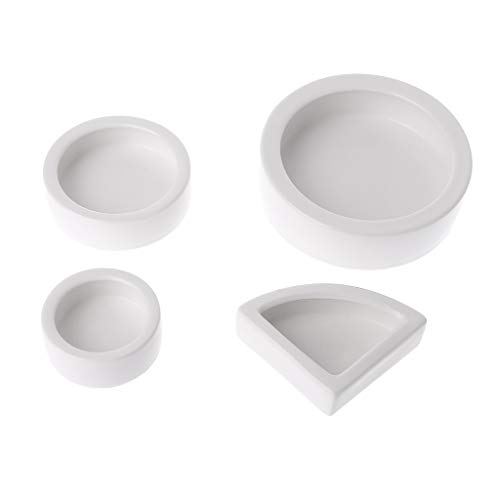7haofang Ceramics Reptile Feeder Water Food Dish Feeding Bowl Turtle Lizard Snake Basin