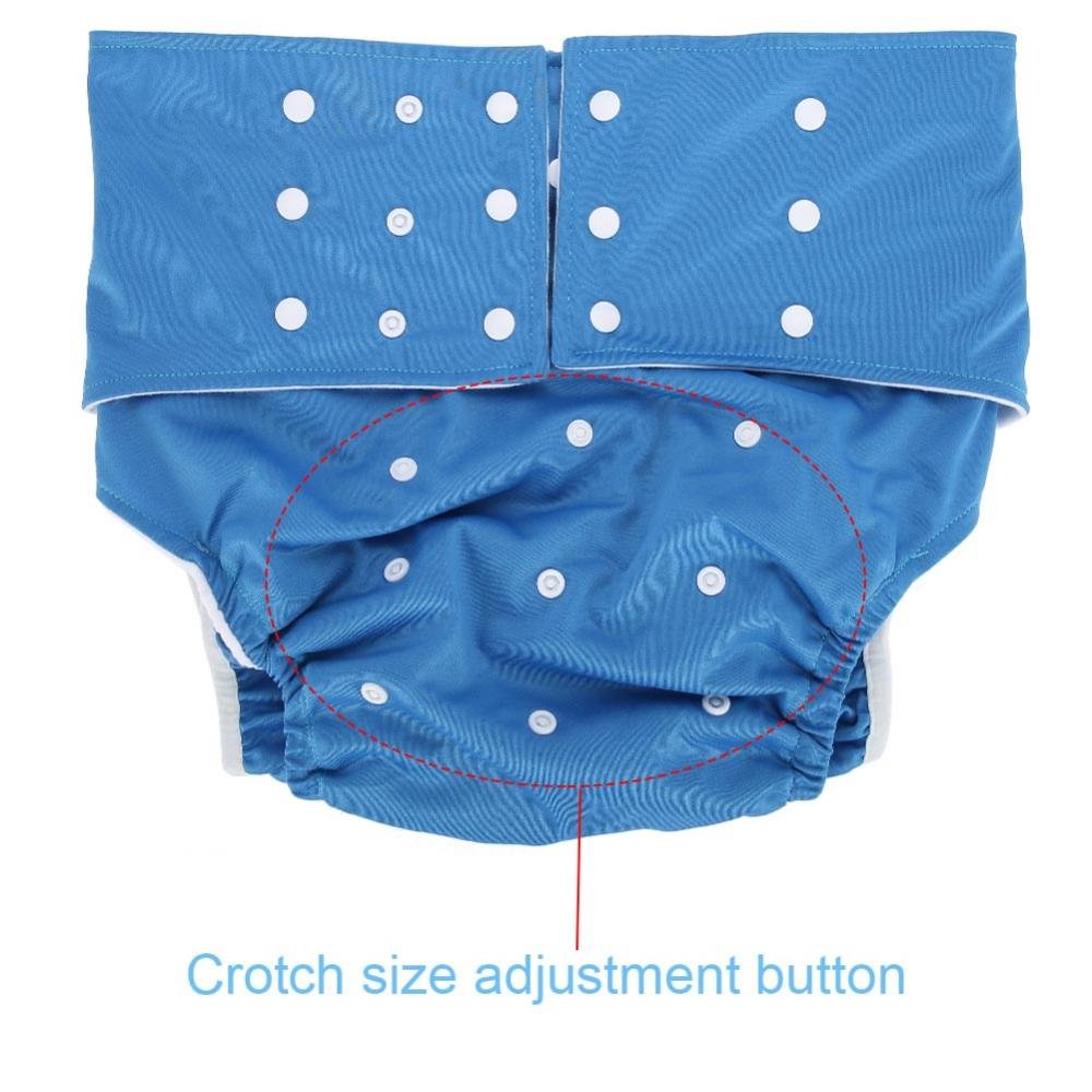 Adult Pocket Nappy, Reusable Adjustable燱ashable Comfortable Adult Pocket Nappy Cover燚iaper Cloth for the Old, the Disabled, Pregnant Woman()