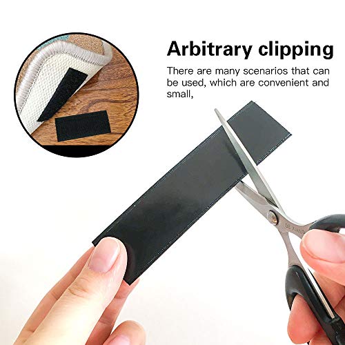 15Pcs Professional Self Adhesive Hook and Loop Sticky Back Fastener, Double-Sided Fasten Interlocking Tape for Home and Office Use, 1.2 x 4.7 Inch