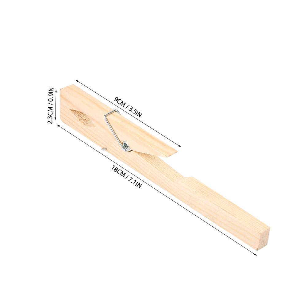 10Pcs Wood Test Tube Clip,Test Tube Holder Clamp Clip for Laboratory Equipment Testing Tool 18cm/7.1in Length