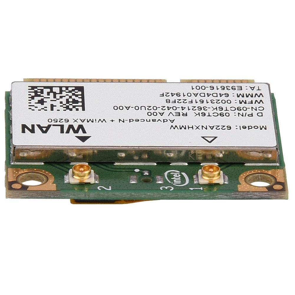 2.4G/ 5G Dual Band Wireless, 300Mbps AC 802.11 A/B/H/G/N Half Height Mini PCI-E WiFi Network Card for Intel 6250 WiMax Compatible with DELL/Asus/Toshiba/Acer