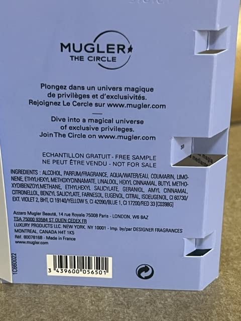 3 Thierry Mugler Angel EDP 1.2 Ml/0.04 Oz Each Spray Sample Perfume Travel Vial Lot