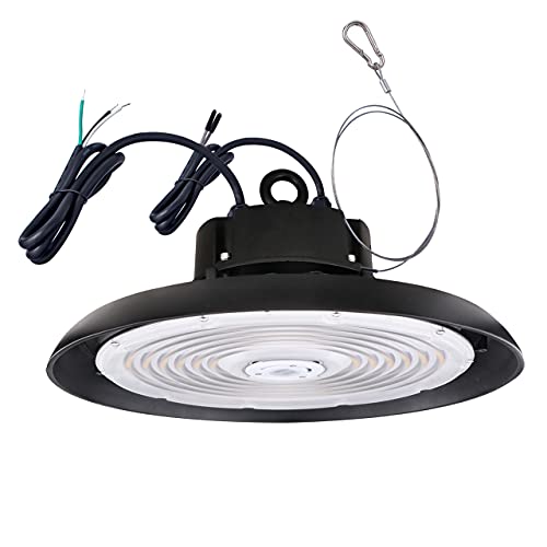 1 pack LED UFO High Bay Light 240W 33600LM white daylight 5700K Industrial Light Waterproof IP65 Outdoor Lighting Lamp Commercial Bay Lighting for Garage Factory Warehouse Workshop Gym (240W, 1 pack)