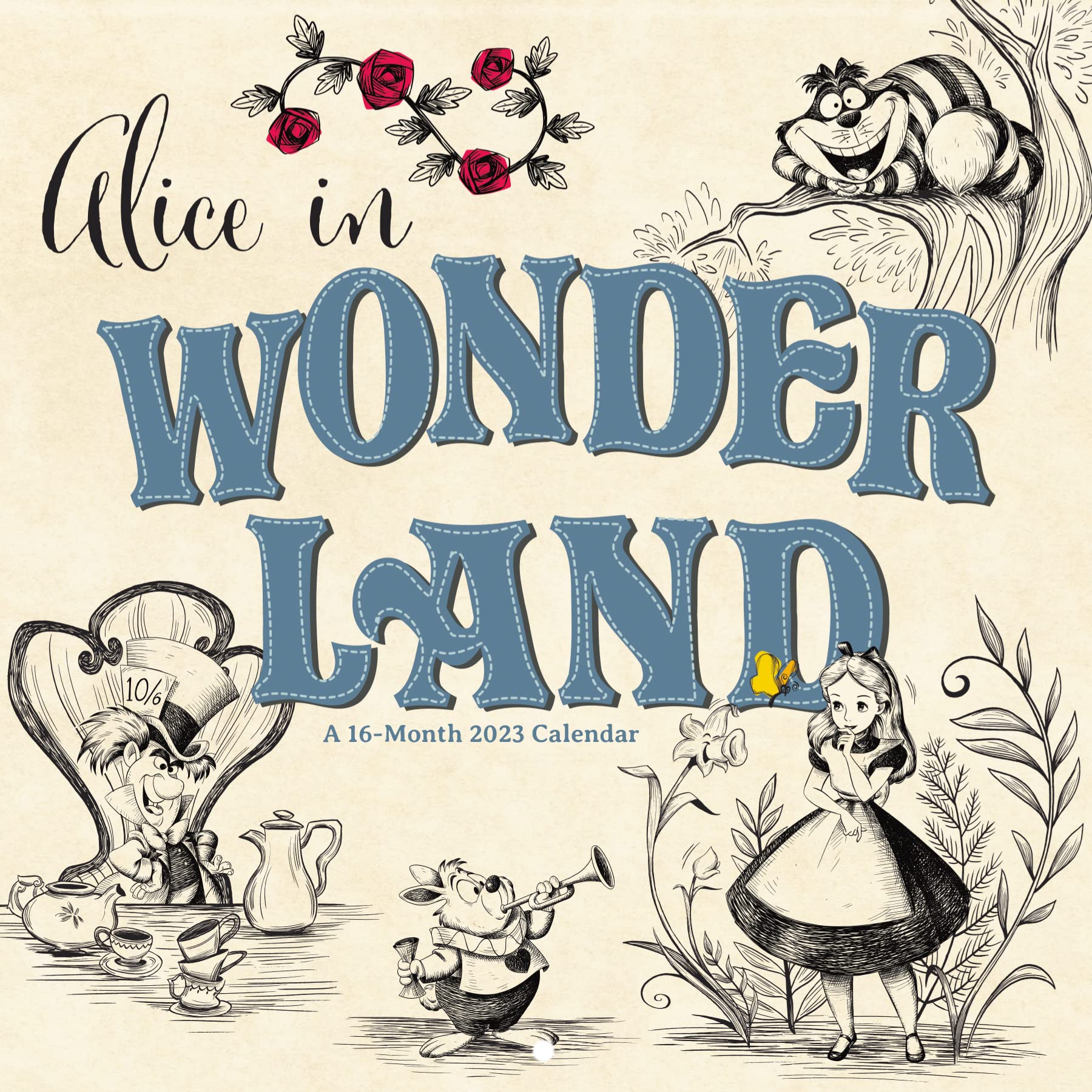 2023 Disney Alice and Wonderland Wall Calendar