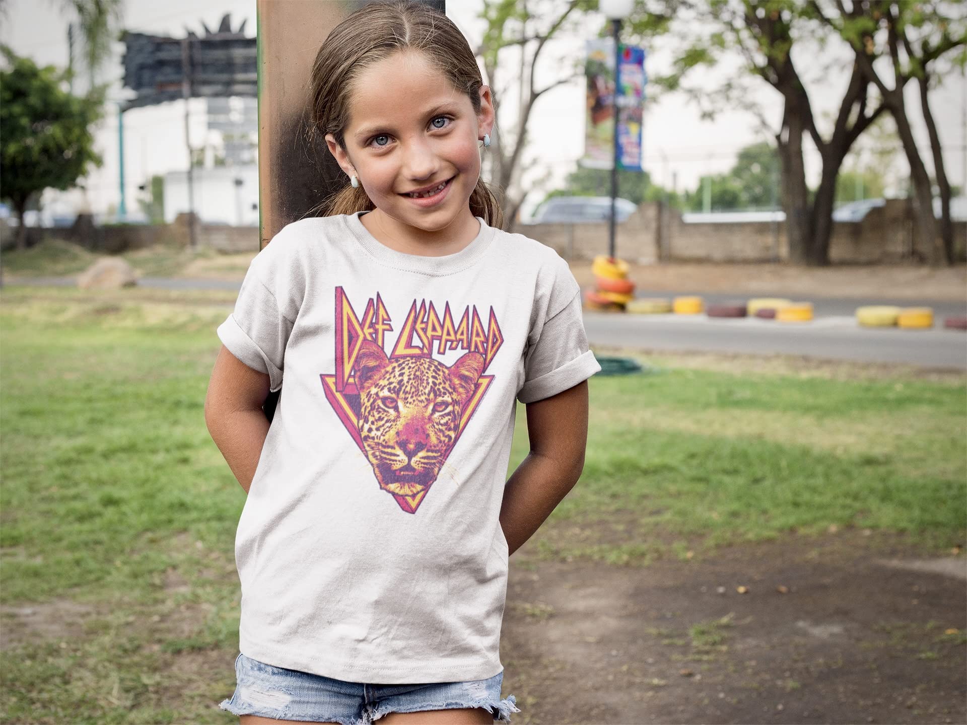 American Classics Def Leppard Rock Band Leopard Logo Toddler Short Sleeve Graphic Tee