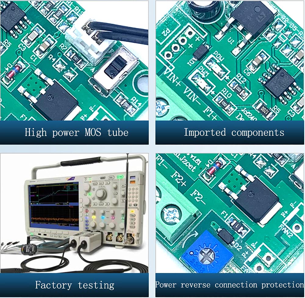 Abovehill PWM Fan Speed Controller, Adjustable Temperature Control Module 2A with Temperature Sensor for 12V/24V DC Fan