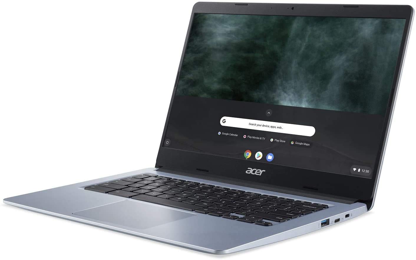 acer Chromebook 314 Laptop, 14" FHD NonTouch Display, Intel Celeron N4000, Intel UHD Graphics 600, 4GB Memory, 64GB eMMC, Chrome OS, Gigabit WiFi, Bundled with TSBEAU 32GB Micro SD Card +Led Light