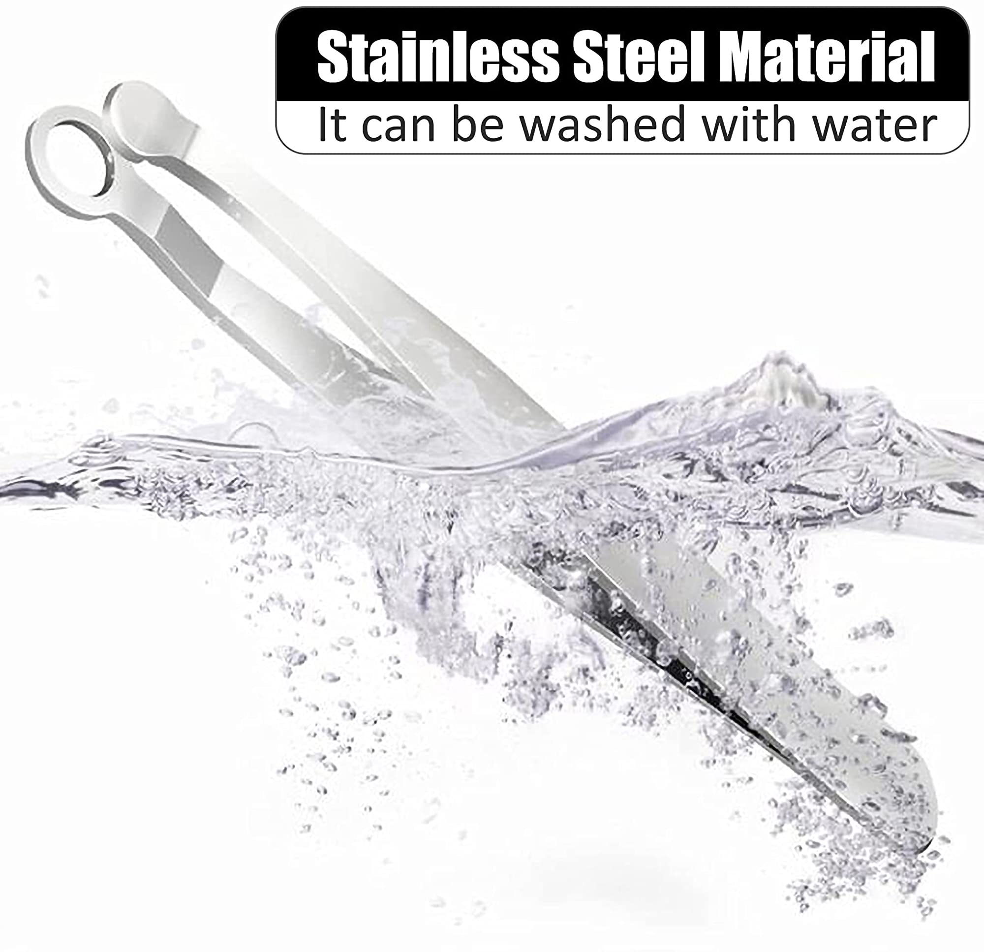 Anvirtue Universal Nose Hair Trimming Tweezers, Stainless Steel Eyebrow Trimmer, Friendly Round Tip, No Mirror Needed Easy Cut, for Noses, Sideburns, Brow, Body (1PC)