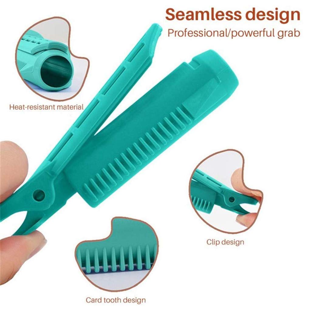 5pcs Volumizing Hair Root Clip - Natural Fluffy Hair Root Clip,Self Grip Root Volume Hair Curler Clip Naturally Diy Curler Fluffy Clamps Rollers Hair Styling Tool (5pc, Pink)