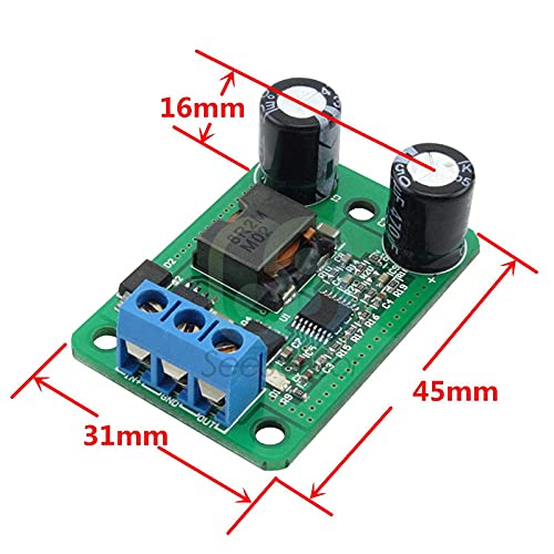 24V/12V to 5V/5A 25W DC-DC Buck Step Down Power Supply Module Synchronous Rectification Power Converter Replace LM2596S