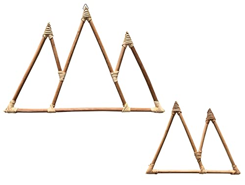 Lucky Love Mountain Decor & Woodland Decor for the Baby Boy or Baby Girl Boho Nursery and Kids Playroom Wall Decor| Lightweight, Easy To Hang and Made of Rattan