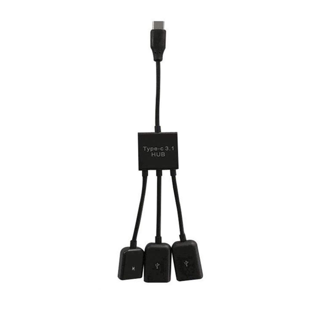 Hemobllo 3 USB Hub Adapter Multi Charging Cable Reader Hub Type c Hub USB Data Hub USB Hub Charger USB Hub for Laptop USB Hubs Ethernet Hub OTG Host Cable Electronic Equipment Multifunction