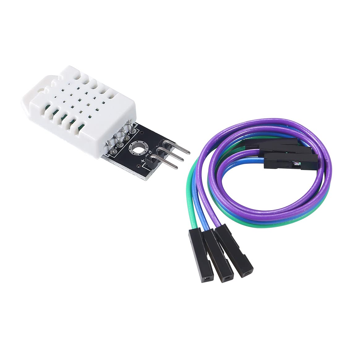 DORHEA 2PCS DHT22 AM2302 Digital Temperature and Humidity Sensor Module Temperature Humidity Monitor Sensor 3Pins Module with Cable