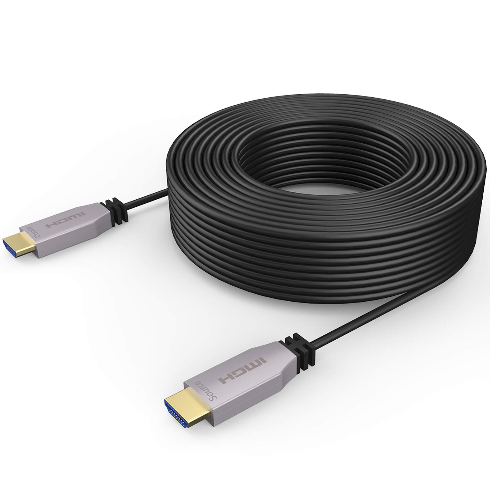 NIUBB Fiber HDMI Cable 150ft 4K@60Hz,Fiber Optical HDMI 2.0b Cable Supports 18.2Gbps, HDR10,ARC,HDCP2.2,3D,Subsampling 4:4:4/4:2:2/4:2:0 Slim and Flexible
