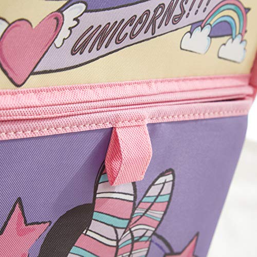 Idea Nuova Disney Minnie Mouse Collapsible Soft Storage Cubby with 3 Collapsible Cubes