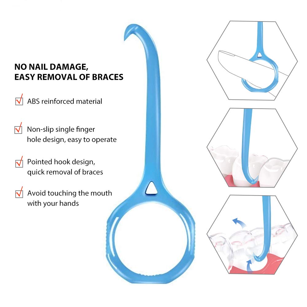 AMHDV 3pcs Orthodontic Retainer Case with Vent Holes Cute Mouthguard Container Dental Aligner Case with Aligner Removal Tool and Brush (01-flower)