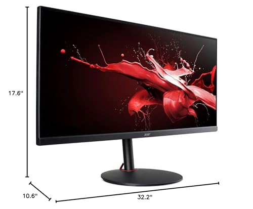 acer Nitro XV340CK - 34" Monitor UWQHD 3440x1440 IPS 144Hz 1ms 250Nit (Renewed)
