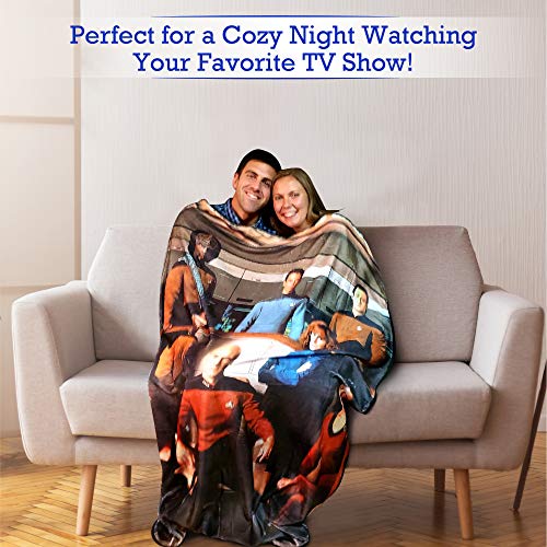 Surreal Entertainment Star Trek The Next Generation Cast Fleece Softest Throw Blanket| Measures 60 x 45 Inches