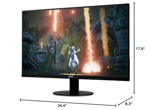 Acer SB270 Bbix 27" Full HD (1920 x 1080) IPS Ultra-Thin Zero Frame Monitor with AMD Radeon FREESYNC Technology - 1ms | 75Hz Refresh (HDMI & VGA Ports)