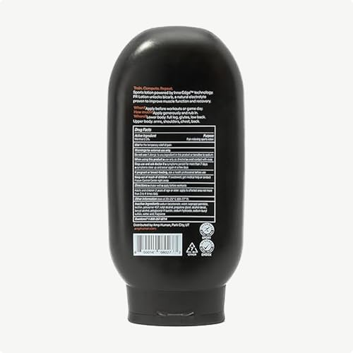 Amp Human PR Lotion, Performance & Recovery Bicarb Sports Lotion, Natural Electrolyte Sodium Bicarbonate Bottle - (300g)