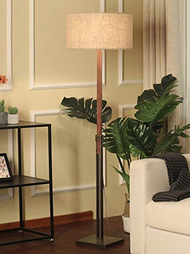 TANGIST Nordic Floor Lamp Solid Wood Standing Lamp Indoor Lighting Floor Lamp Antique Suitable for Living Room Bedroom - Foot Switch Modern Style Home Decoration