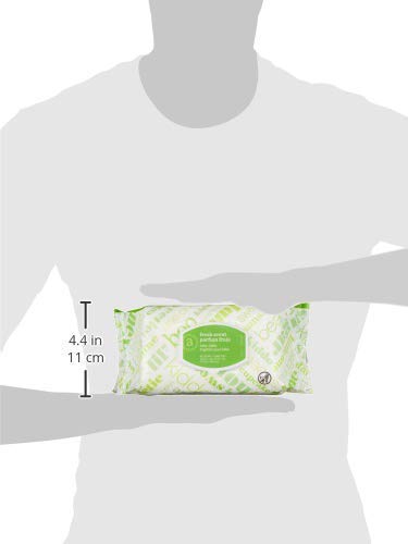 Amazon Elements Baby Wipes, Fresh, 80 Count, Flip-Top Packs