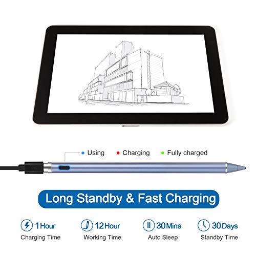 Active Stylus Pens for Touch Screens, Active Pencil Smart Digital Pens Fine Point Stylist Pen Compatible with iPhone iPad,Samsung/Android Smart Phone&Tablet Writing Drawing by maylofi