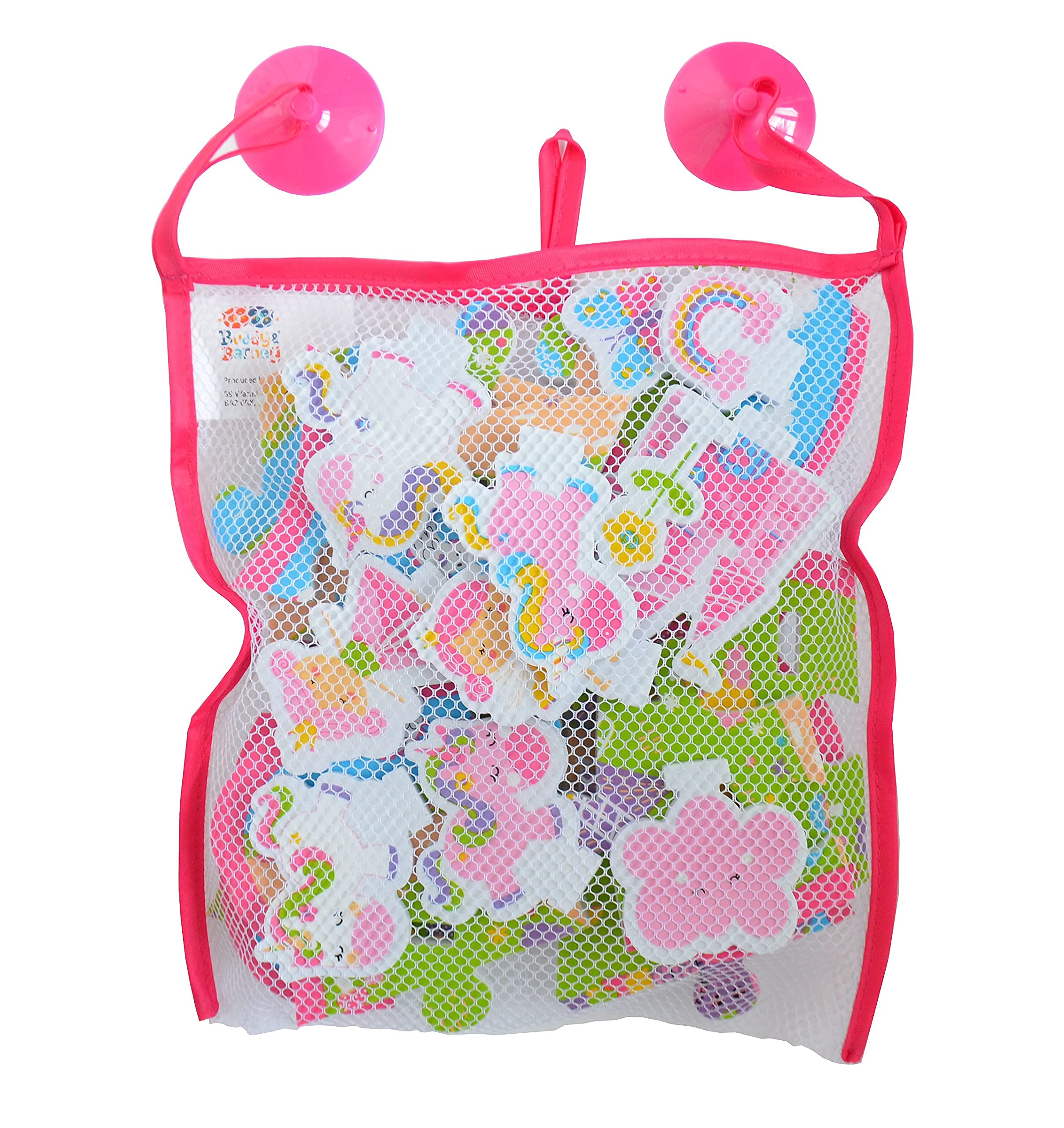 Buddy and Barney Bath Unicorn World Activity Set | Light up Floating Bath Toys for Toddlers | Set of 12 Floating Jigsaw Puzzle, 12 Foam Bath Stickers and Unicorn Water Squirter with Mesh Storage Bag