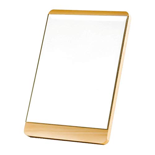 KXA Bathroom Mirror Wooden HD Desk Portable Travel Mirror Simple and Modern Wall Mounted Travel Shaving Mirror