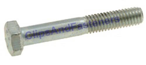 25 M6-1.00 x 40mm Din 931 Cap Screws 8.8 Zinc