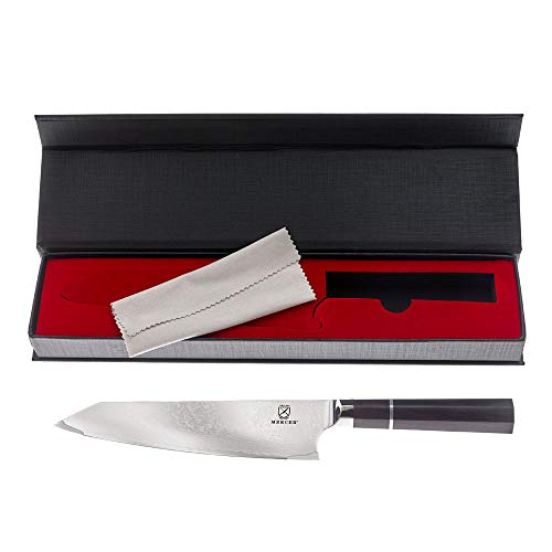 Mercer Culinary Premium Grade Super Steel, 8-Inch Chef's Knife, Ebony Wood Handle