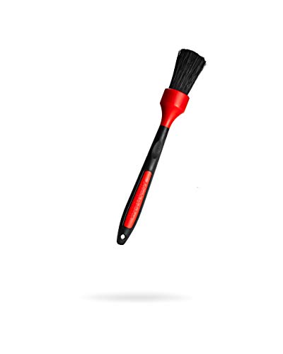 Adam's Lug Nut Brush - Car Detailing Brush for Wheel Cleaning | Chemical Resistant Bristles Against Tough Acid Wheel Cleaner or Rim Cleaner | Rubberized Wheel Brush for Safe Car Cleaning
