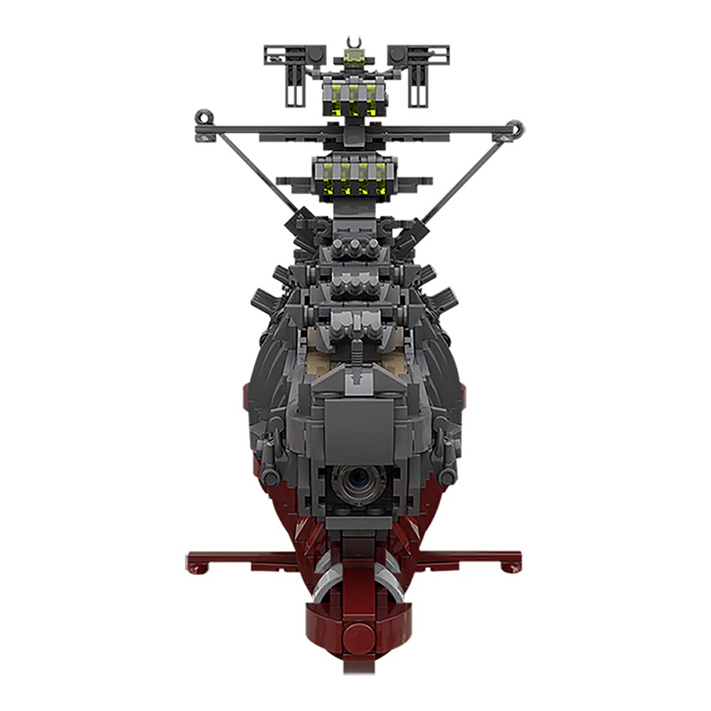 1,782 Pieces Space Battleship Yaamato Building Blocks Set, Historical Military Model Warship Building Toy, War II Battleship Models Construction Set for Adults, New 2023