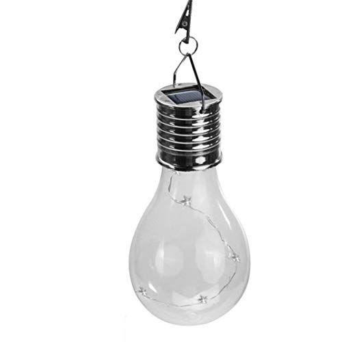 HTNBO [US in Stock] Garden Solar Lights, Waterproof Solar Rotatable Outdoor Garden Camping Hanging LED Light Lamp Bulb MR - 1 Pcs