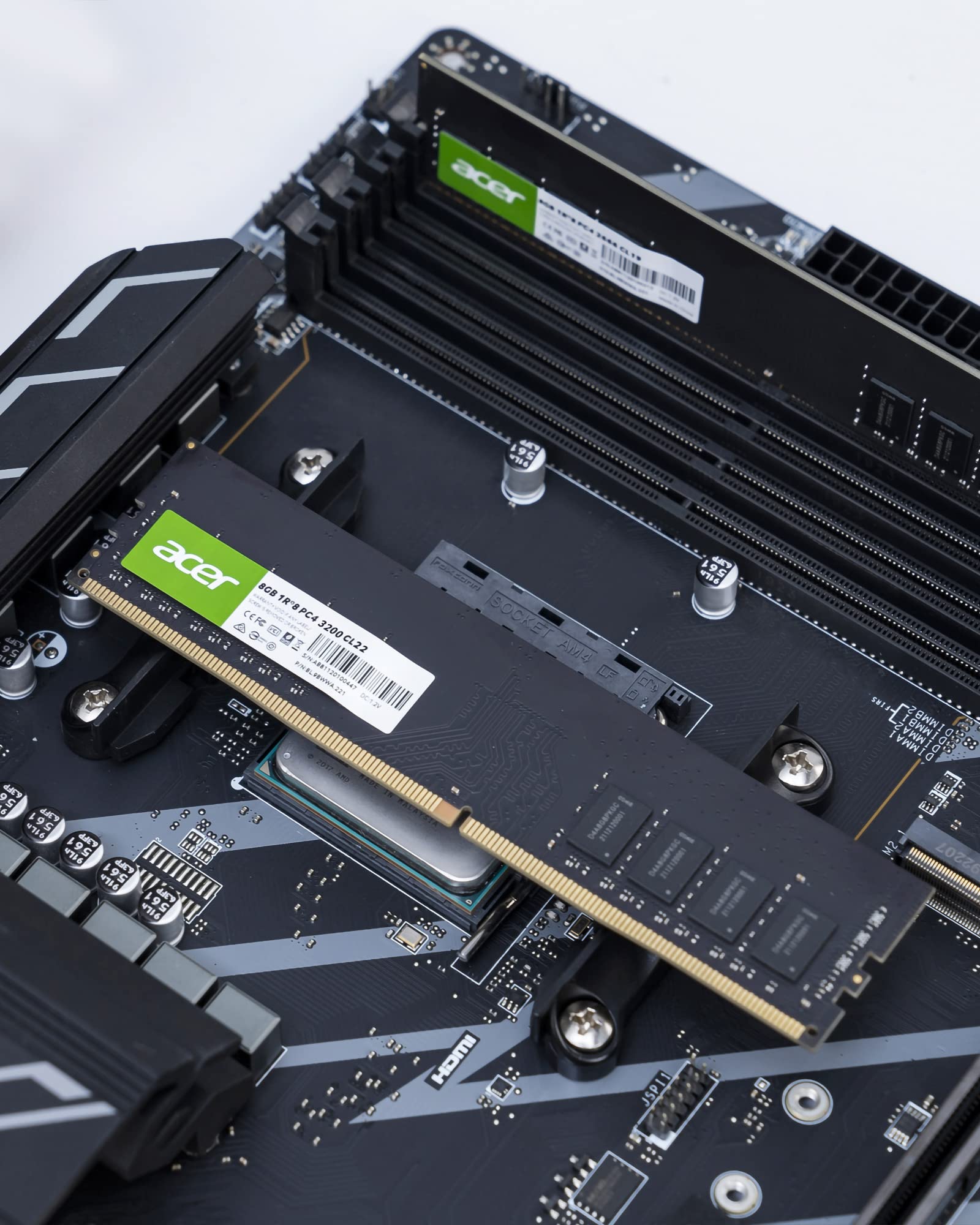 Acer UD100 8GB Single RAM 3200 MHz DDR4 CL22 1.2V Desktop Computer Memory - BL.9BWWA.222