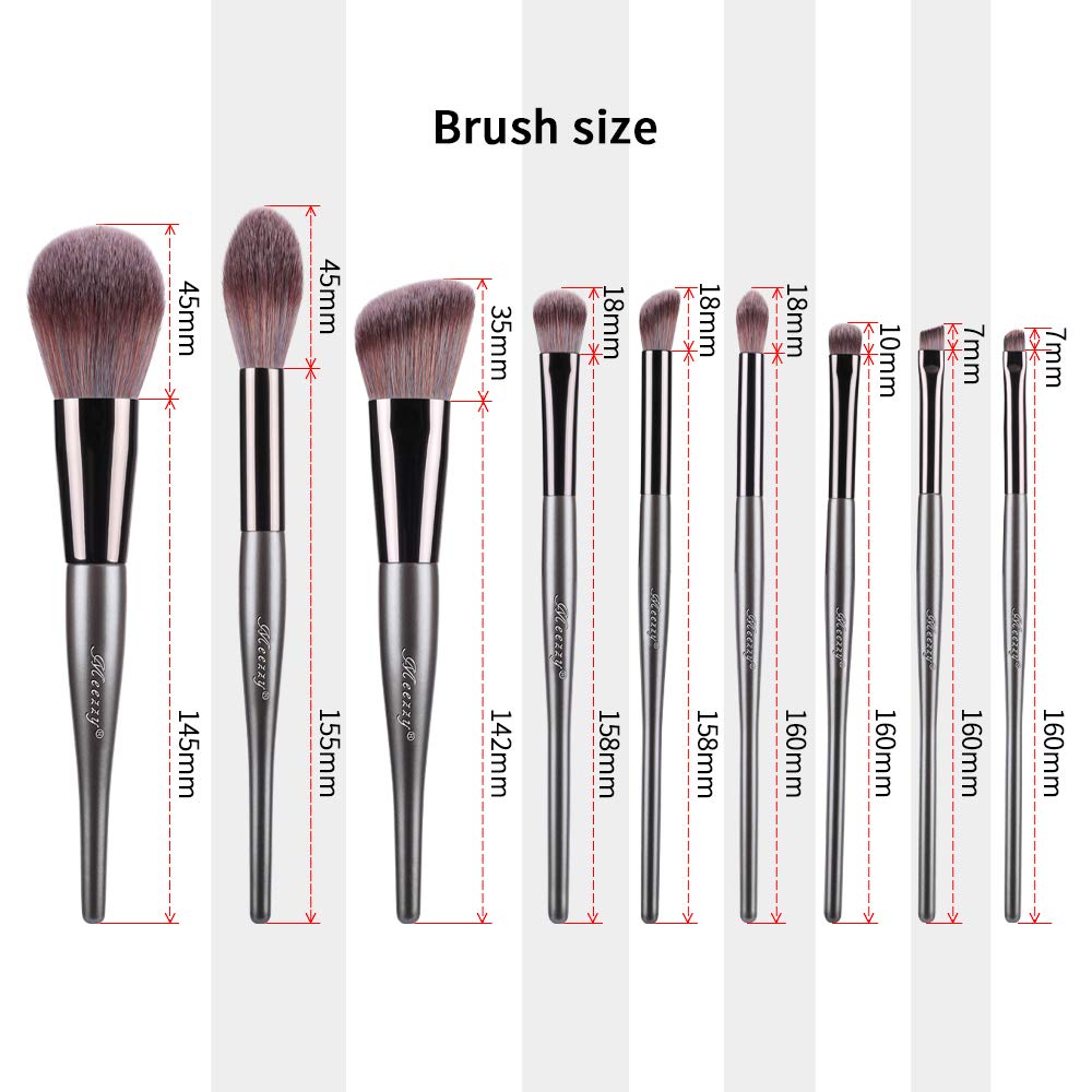 EVRCHGIEA Makeup Brushes Set, Professional Premium Synthetic Powder Foundation Blending Eye Shadow Blush Concealers Face Makeup Brush Kit