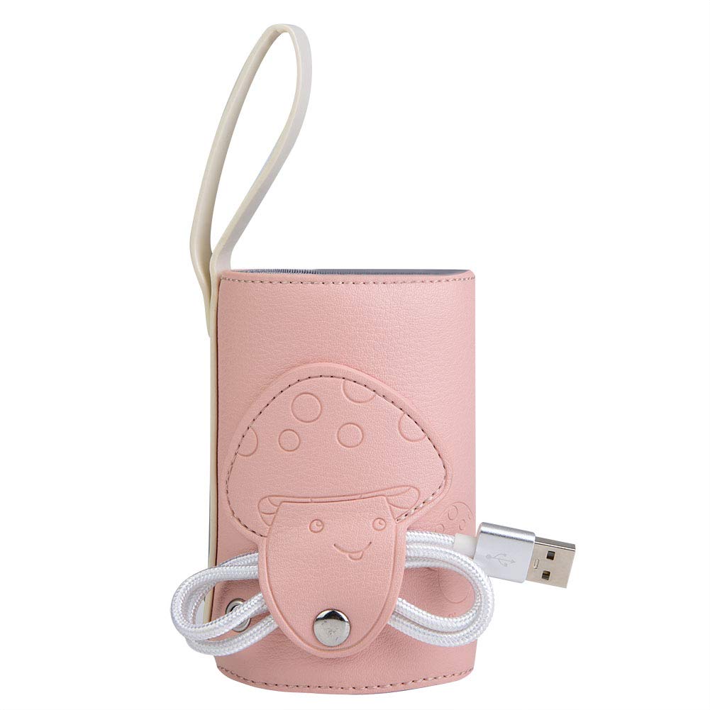Milk Storage Insulation Thermostat, USB Baby Bottle Warmer Baby Bottle Heat Insulated Cover Car Travel Milk Bottle Warmer Intelligent for Home Outside()