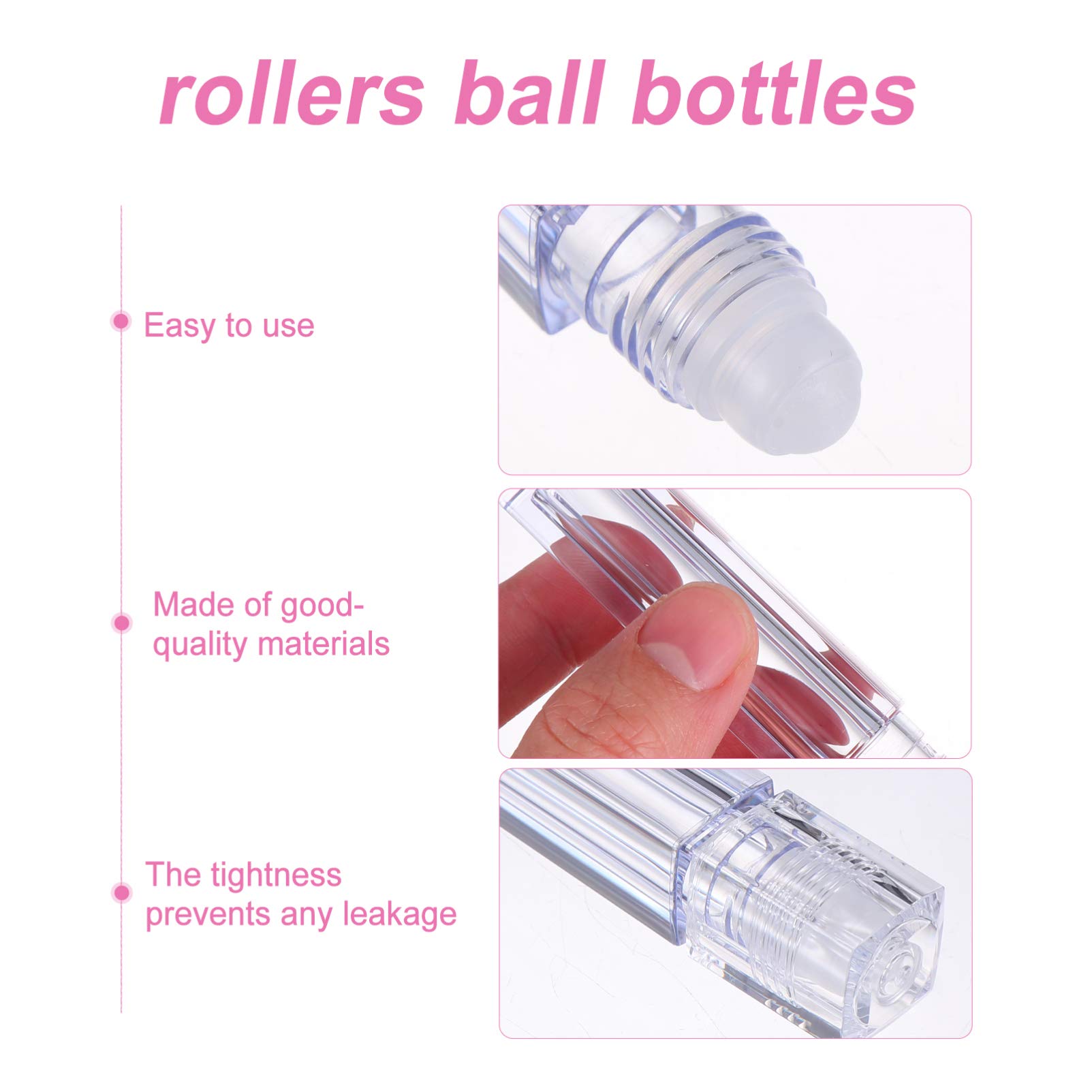 Beaupretty 10pcs Lip Gloss Tubes Empty Lip Gloss Containers Plastic Clear Mini Refillable Lip Balm Eyeliner Mascara Bottles Reusable Lipstick Wand Transparent