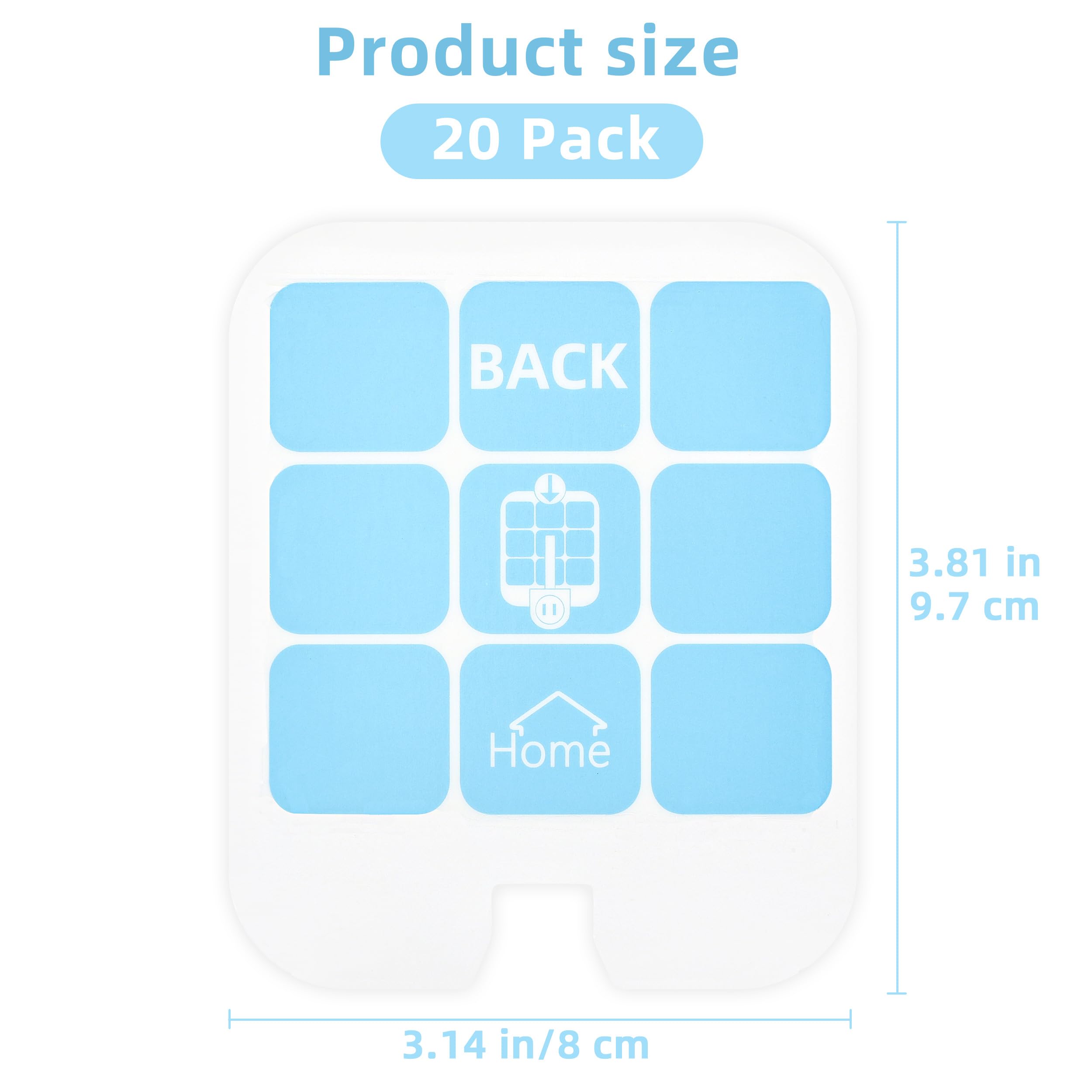 20 Pack Trap Refill Compatible with Saferr Home Fly Trap Refill,Applicable to SH502、SH503、23005-06 and DT3005W、DT3005W-DS3,Indoor Fly Trap Plug-in Insect Trap Replacement Mosquito Sticky Glue Boards