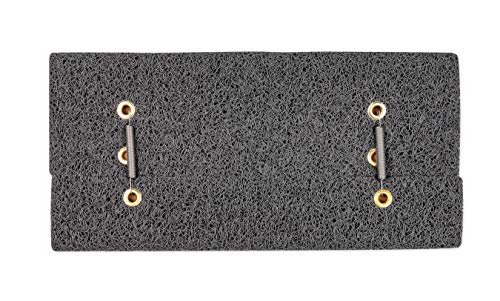 Camco 53196 Life is Better at The Campsite RV Wrap Around Step Rug, Fits 18-inch Wide Steps - for Manual and Electric RV Steps - Features a Gray Mat with a White Welcome Home Retro RV Print